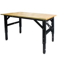 Odaof 48” Solid Wood Workbench, Adjustable, 3000 Lbs, for Garage ...