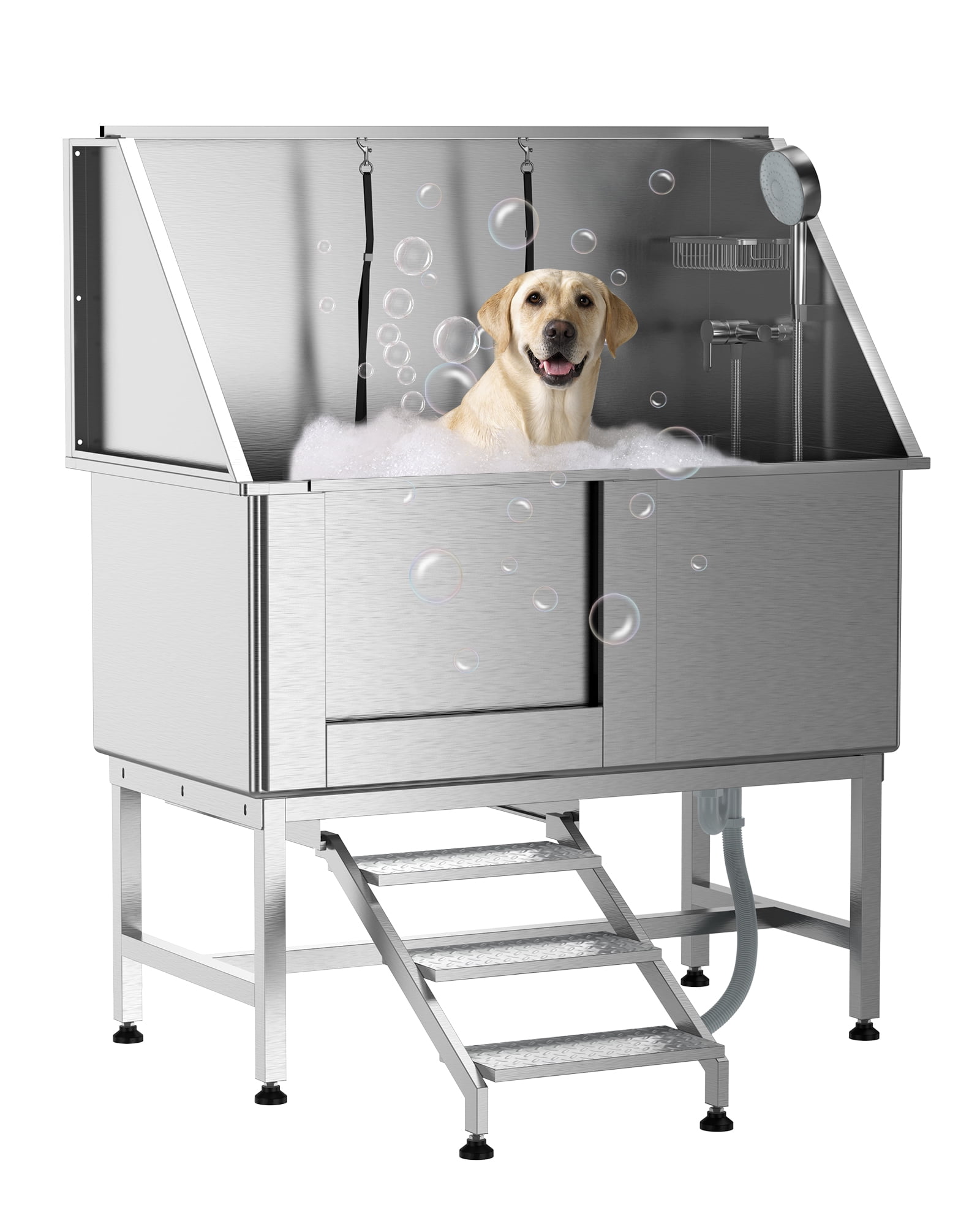 Danolapsi 50" Stainless Steel Dog Washing Station for Large Dogs,Dog ...