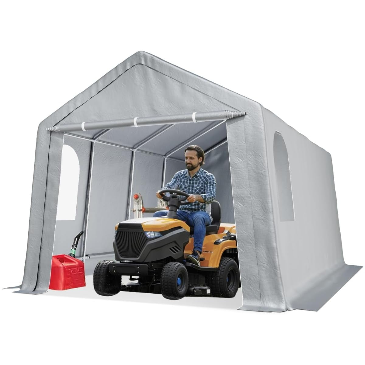 Danolapsi 6x8 FT Portable Shed Outdoor Motorcycle Covers Storage ...