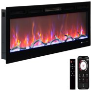 SYNGAR 1400W Wall Mounted Fireplace, 36 inch Electric Fireplace with ...