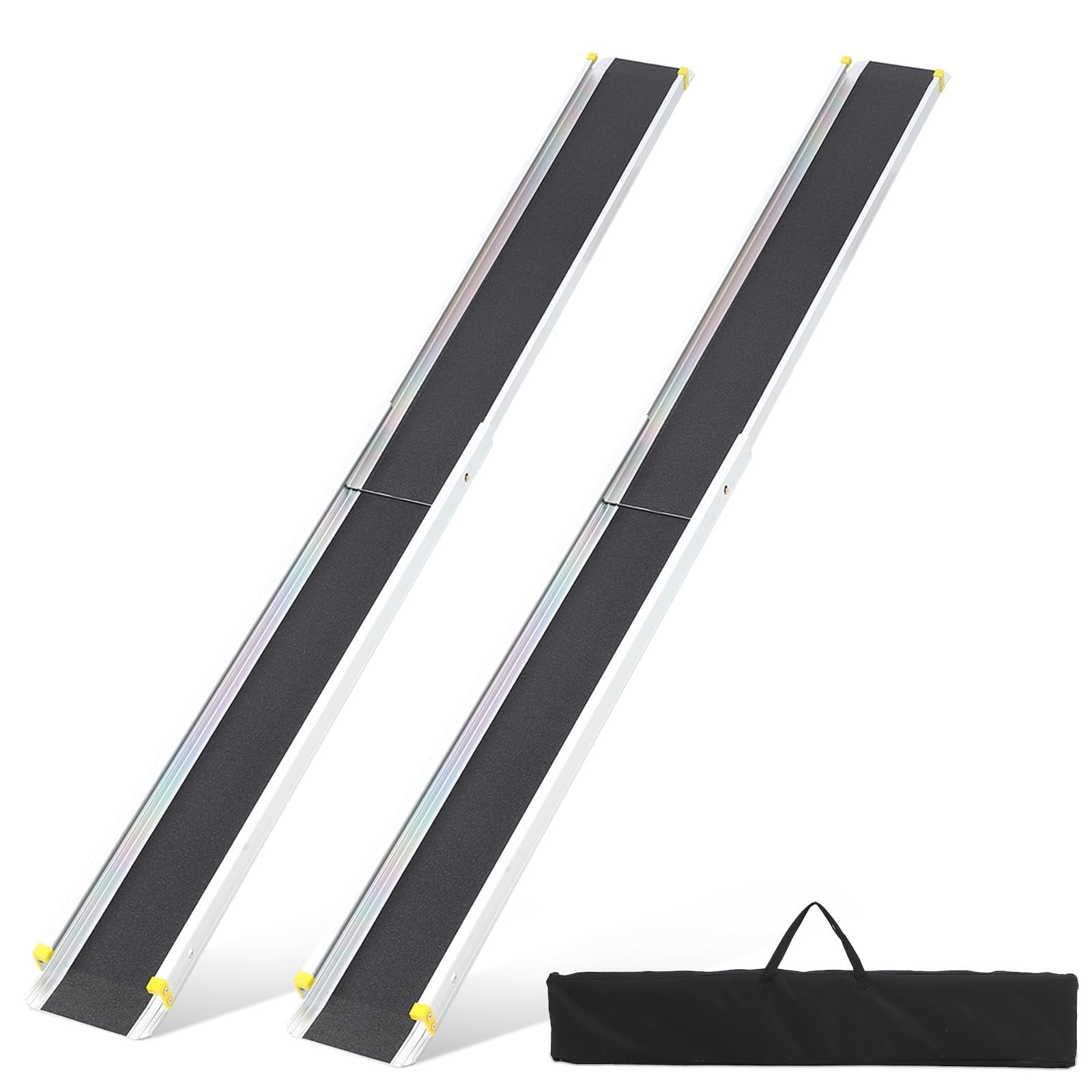 Danolapsi 7FT Wheelchair Ramp for Steps,3 to 7 FT Adjustable Aluminum ...