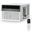 Costway 6000 BTU Window AC with Remote & LED Control - 250 Sq.Ft ...