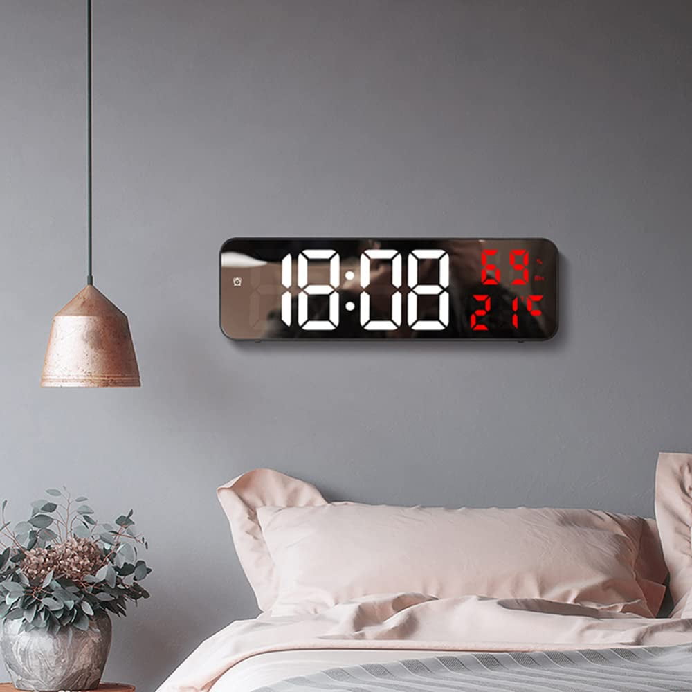Danolapsi 9" Wall Clock - LED Digital Wall Clock with Large Display,Big ...