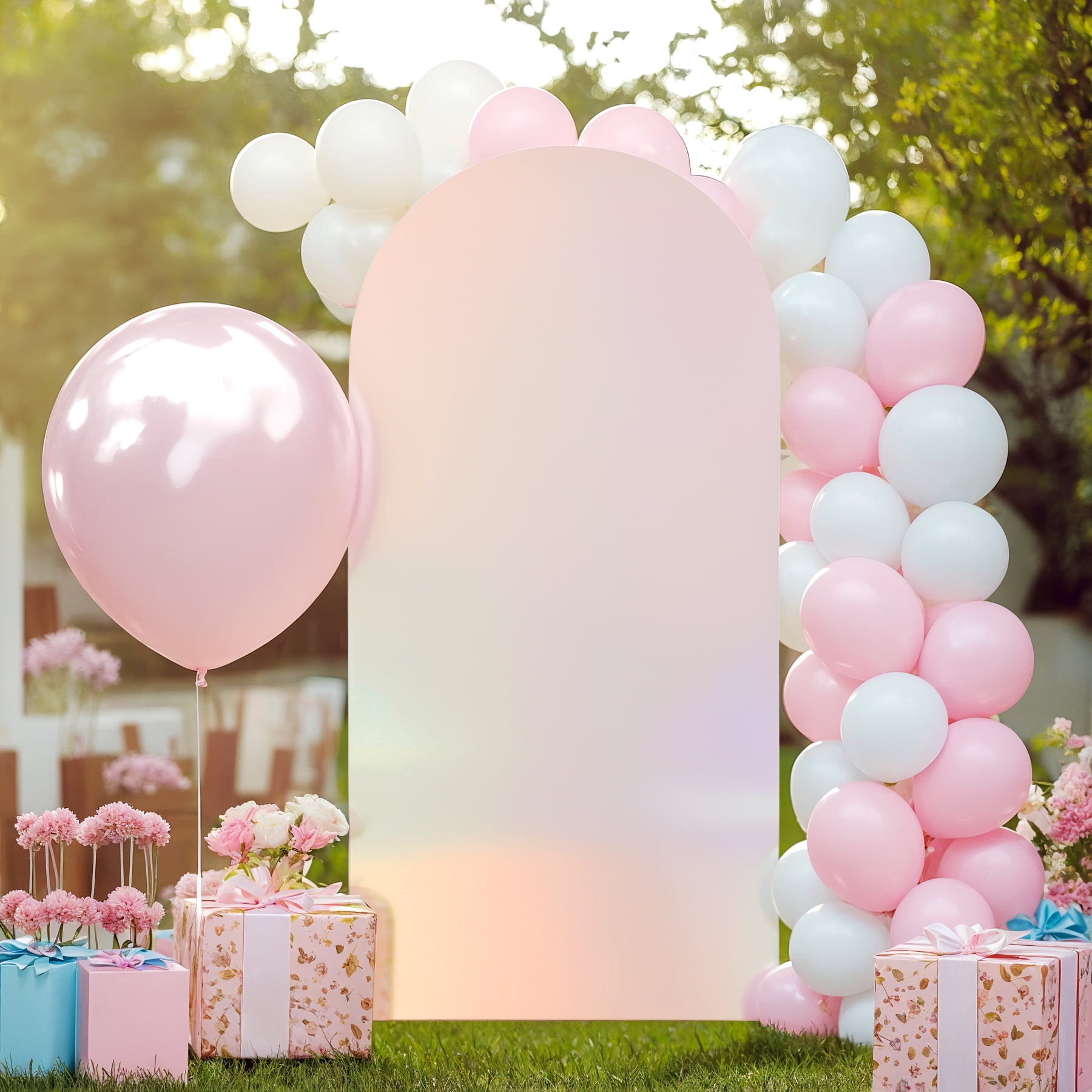 Danolapsi Arch Backdrop Cover 6ft Arch Stretchy Backdrop Gradient Color ...