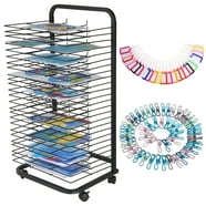 Free Shipping! MEEDEN Wood Large Print Rack, Artist Storage Rack with ...
