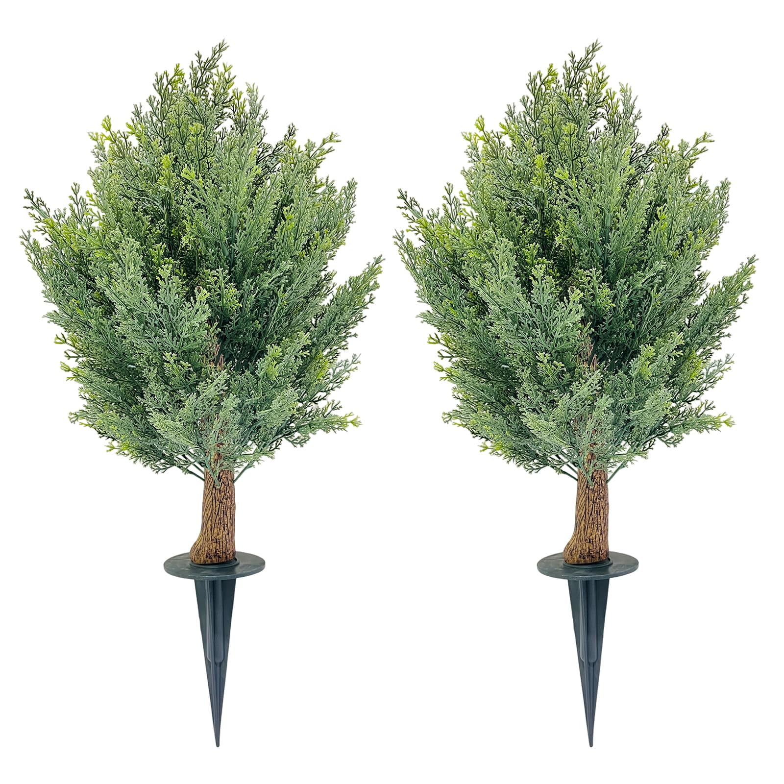 Danolapsi Artificial Cypress Shrub Ball Trees 2 Pack 30" Inch Fake ...