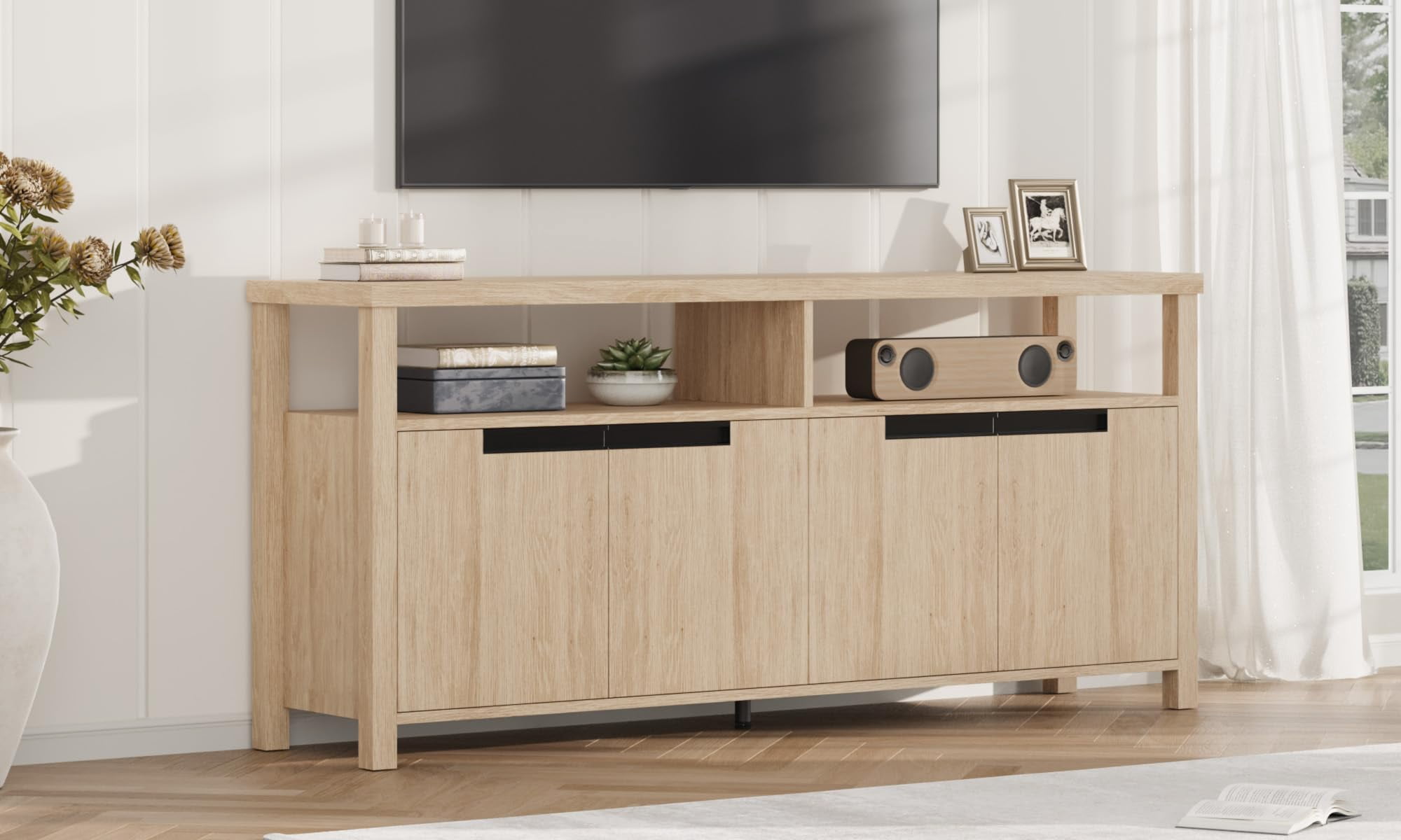 Danolapsi Boho TV Stand for TVs up to 70 Inch, 63 Inch Long ...