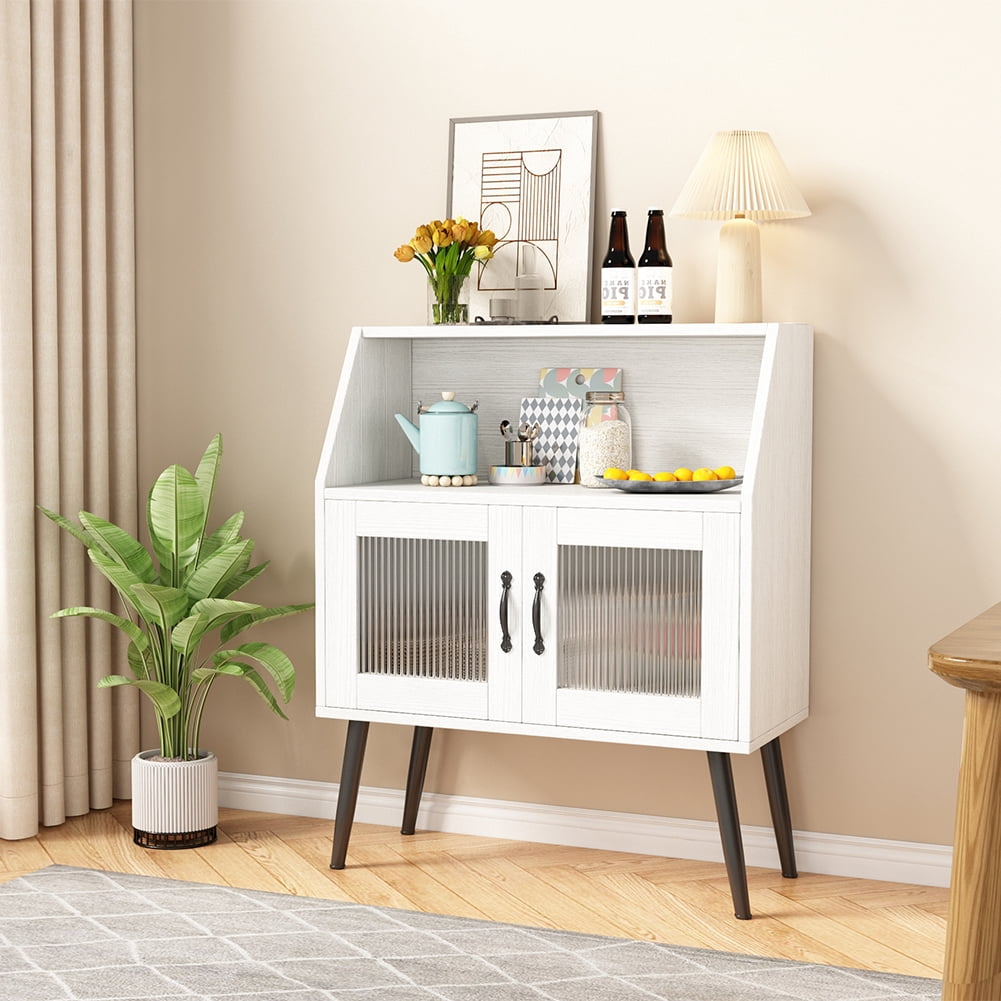 Danolapsi Buffet Storage Cabinet,Kitchen Accent Console Table with Open ...
