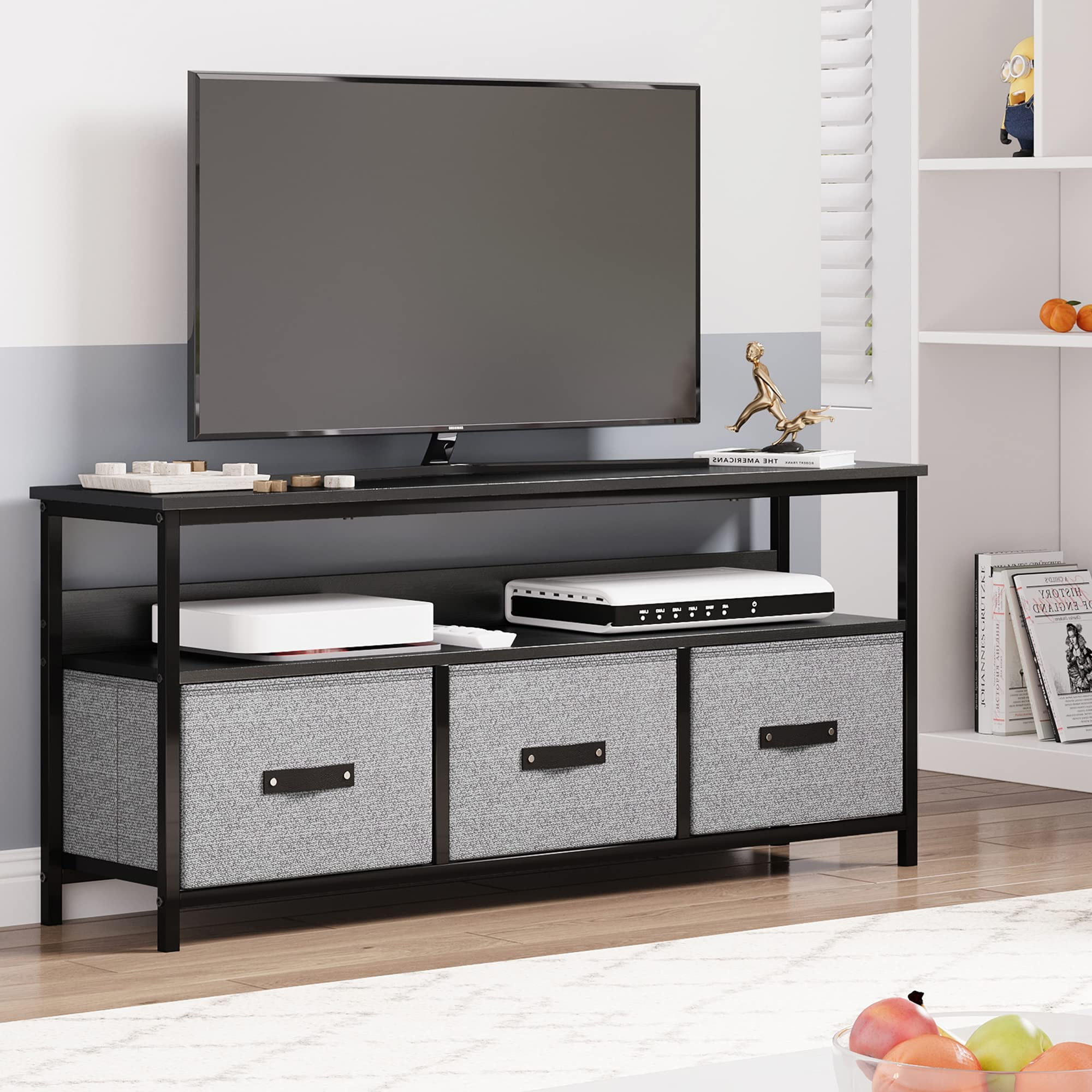 Danolapsi Dresser TV Stand,55 Inch Modern Entertainment Center with ...