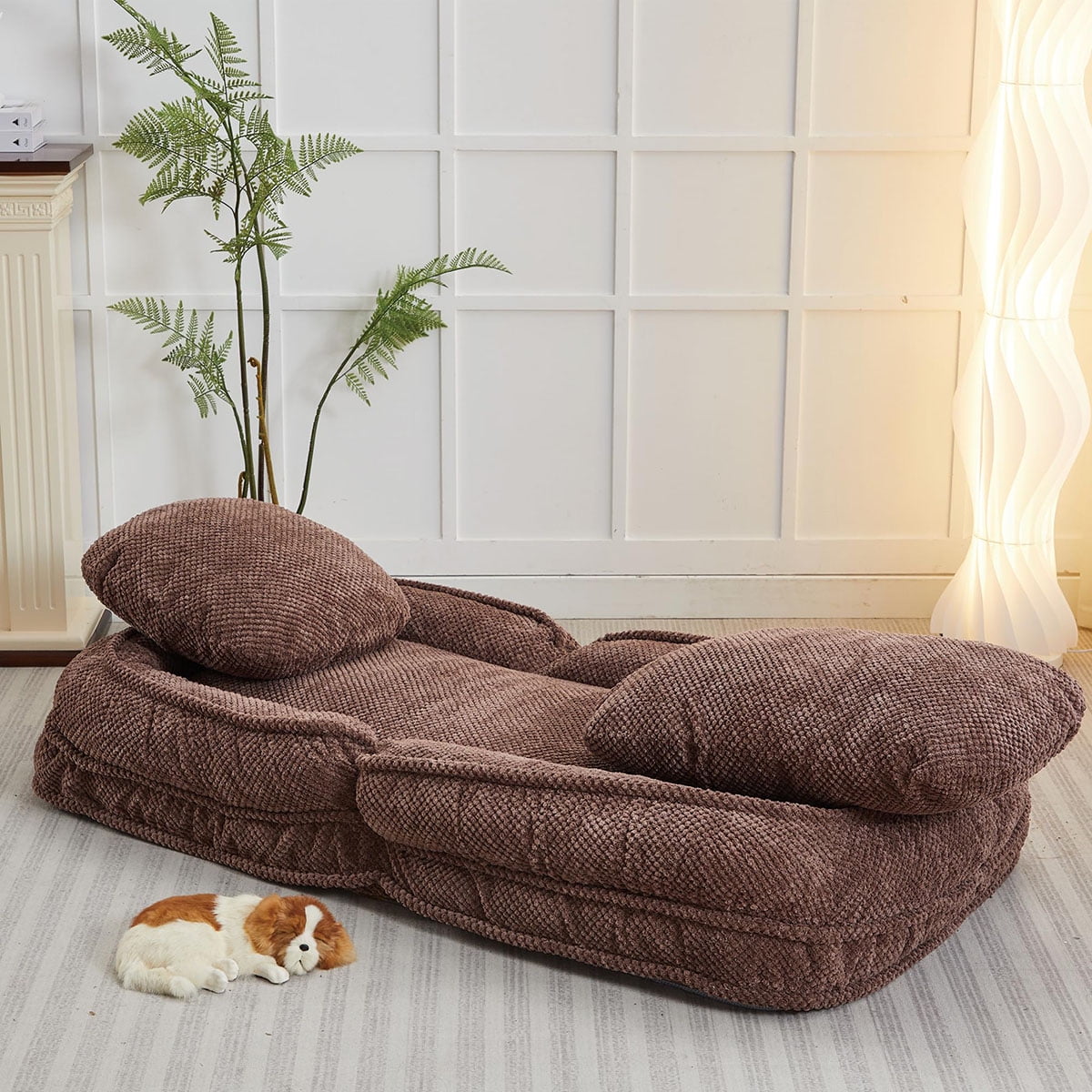 Danolapsi Foldable Human Dog Bed,5 Adjustable Position Giant Human Dog ...