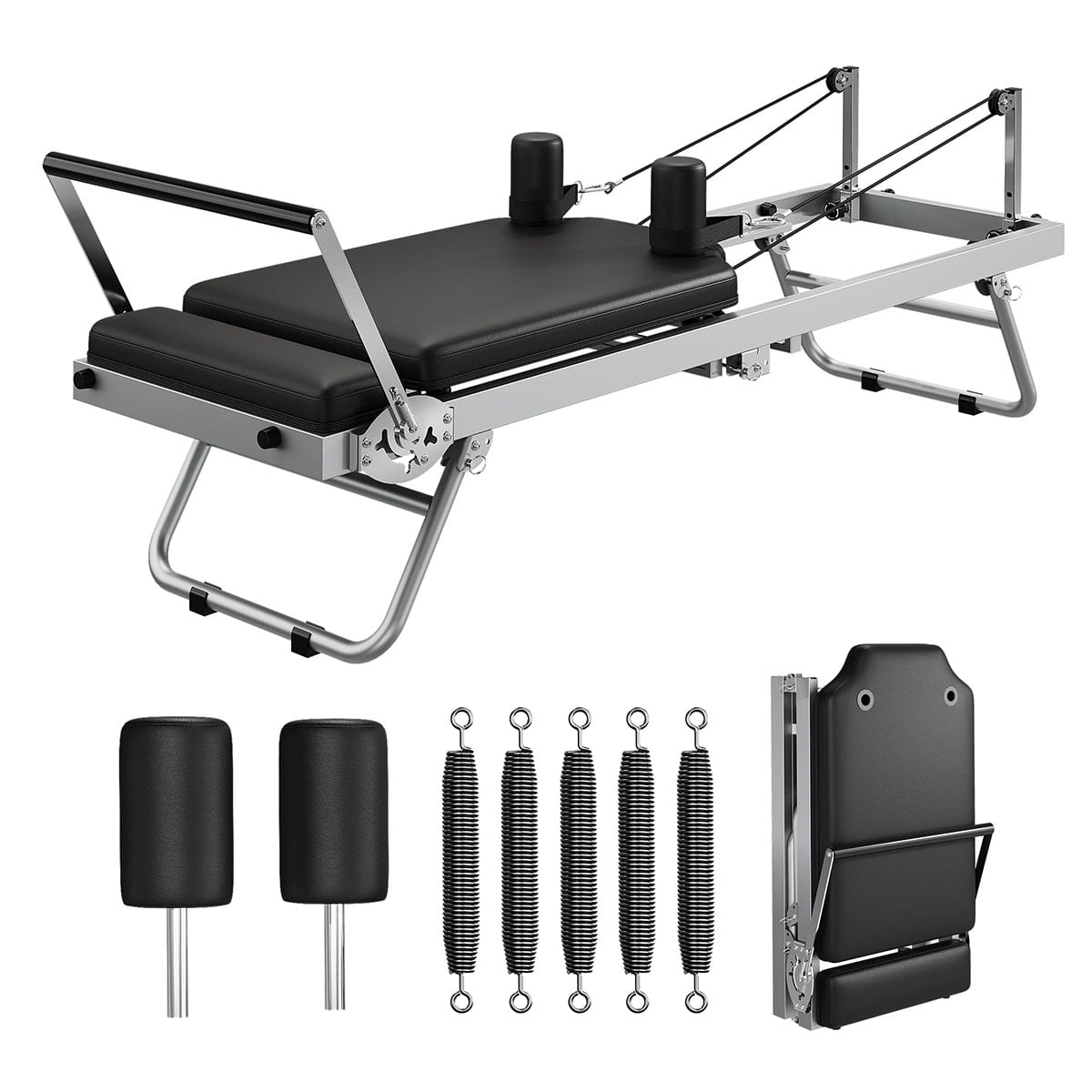 Danolapsi Foldable Pilates Reformer, Space-Saving Pilates Machine for ...