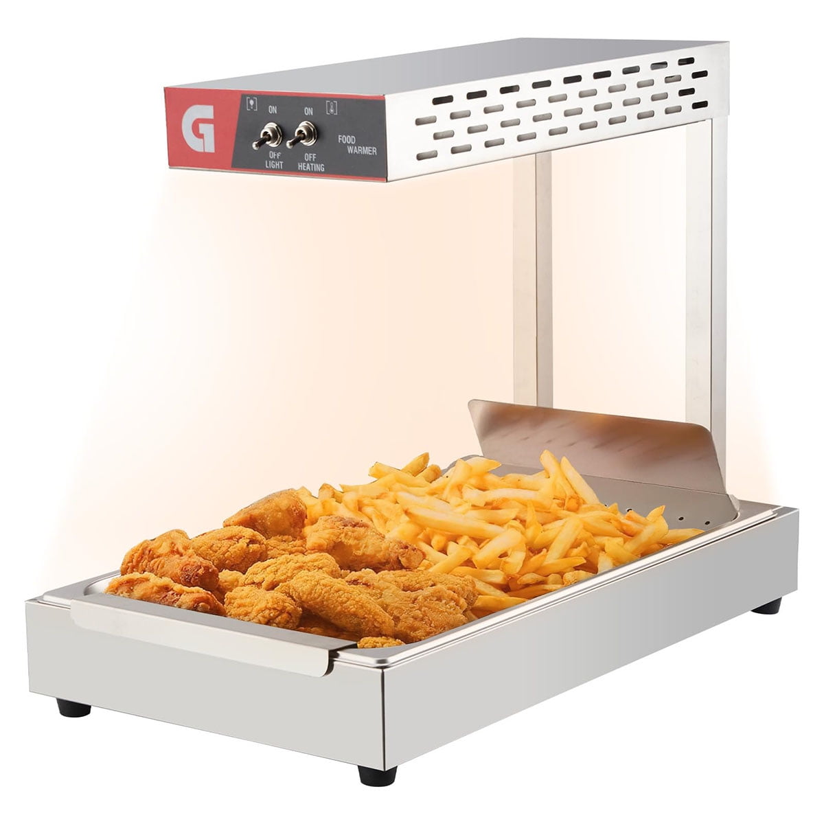 Danolapsi French Fry Warmer, 750W Commercial Heat Light Food Warmer ...