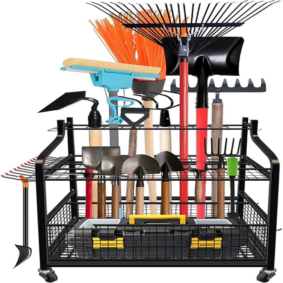 Danolapsi Garden Tool Organizer,Yard Tool Organizer,Metal Yard Tools ...