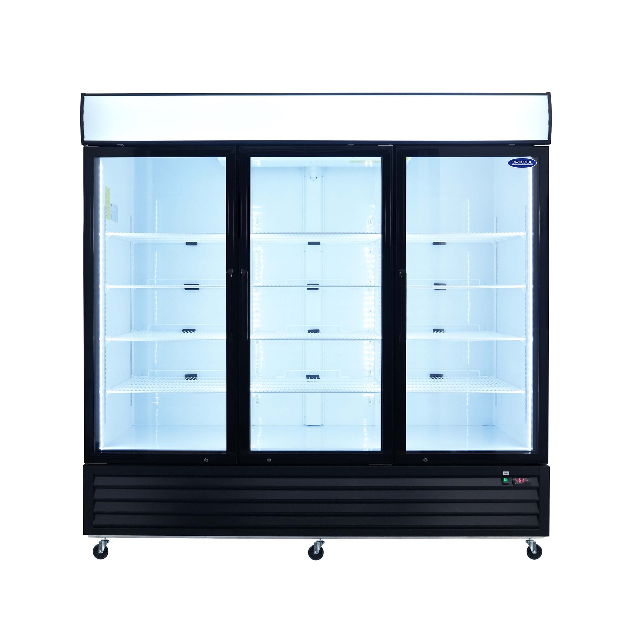 Danolapsi Glass Door Merchandiser Refrigerator 44.7 Cu.ft/19.3 Cu.ft/70 ...