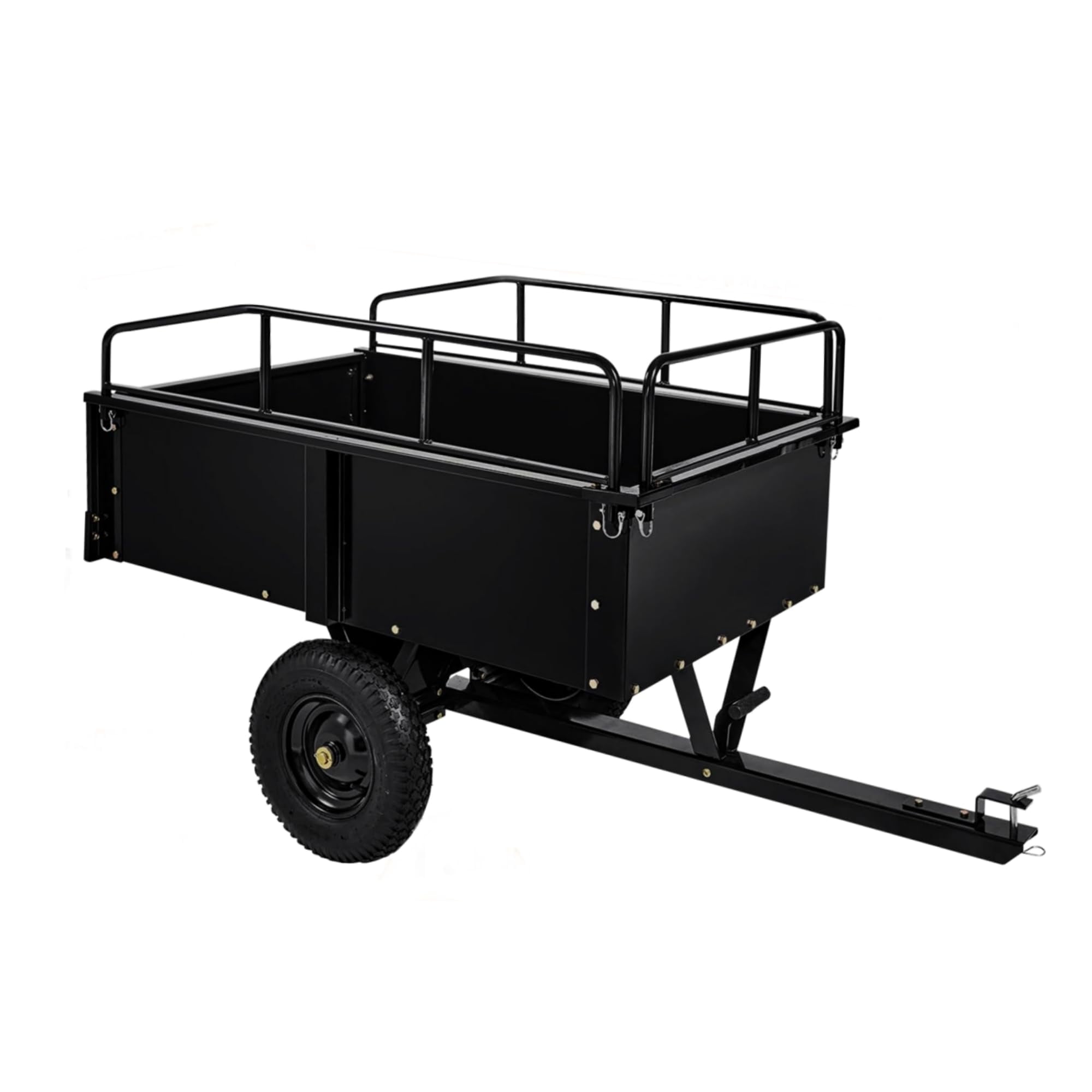 Danolapsi Heavy Duty 750LBS Lawn Mower Cart,15 Cu.Ft Steel Small ...