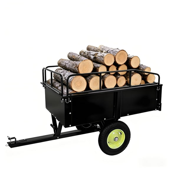 Danolapsi Heavy Duty 750LBS Lawn Mower Cart,15 Cu.Ft Steel Small ...