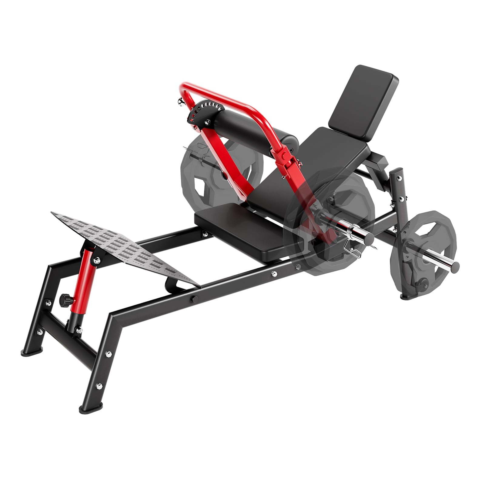Danolapsi Hip Thrust Machine,900LBS Adjustable Plate-Loaded Glute ...