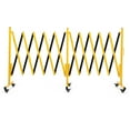 Danolapsi Industrial Expandable Metal Barricade, 11FT Mobile Safety ...
