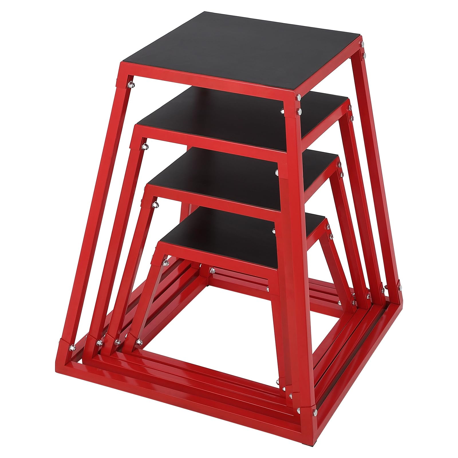 Danolapsi Jump Boxes,Heavy-Duty Steel Plyometric Jump Box for Home Gym ...