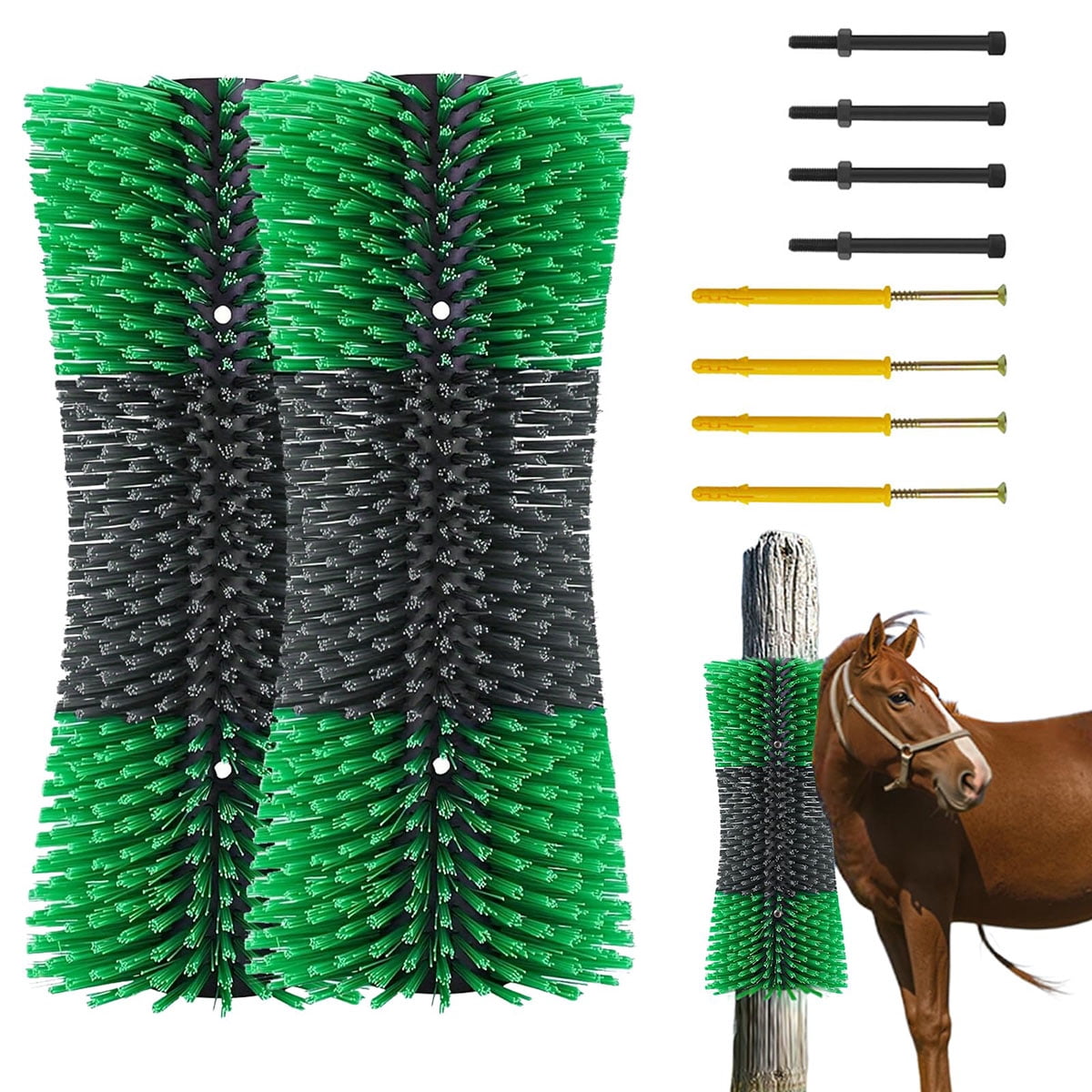 Danolapsi Livestock Scratching Brush, Horse Scratcher Massage Bushes ...