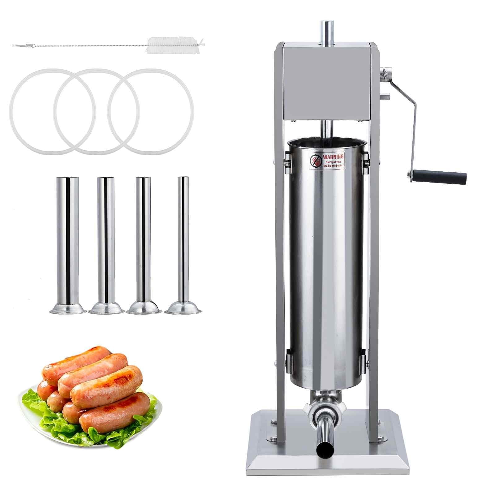 Danolapsi Manual Sausage Stuffer 7L/15Lbs Capacity Sausage Maker ...