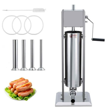 VEVOR Manual Sausage Stuffer, 5LBS/3L Capacity, Two Speed 304 Stainless ...
