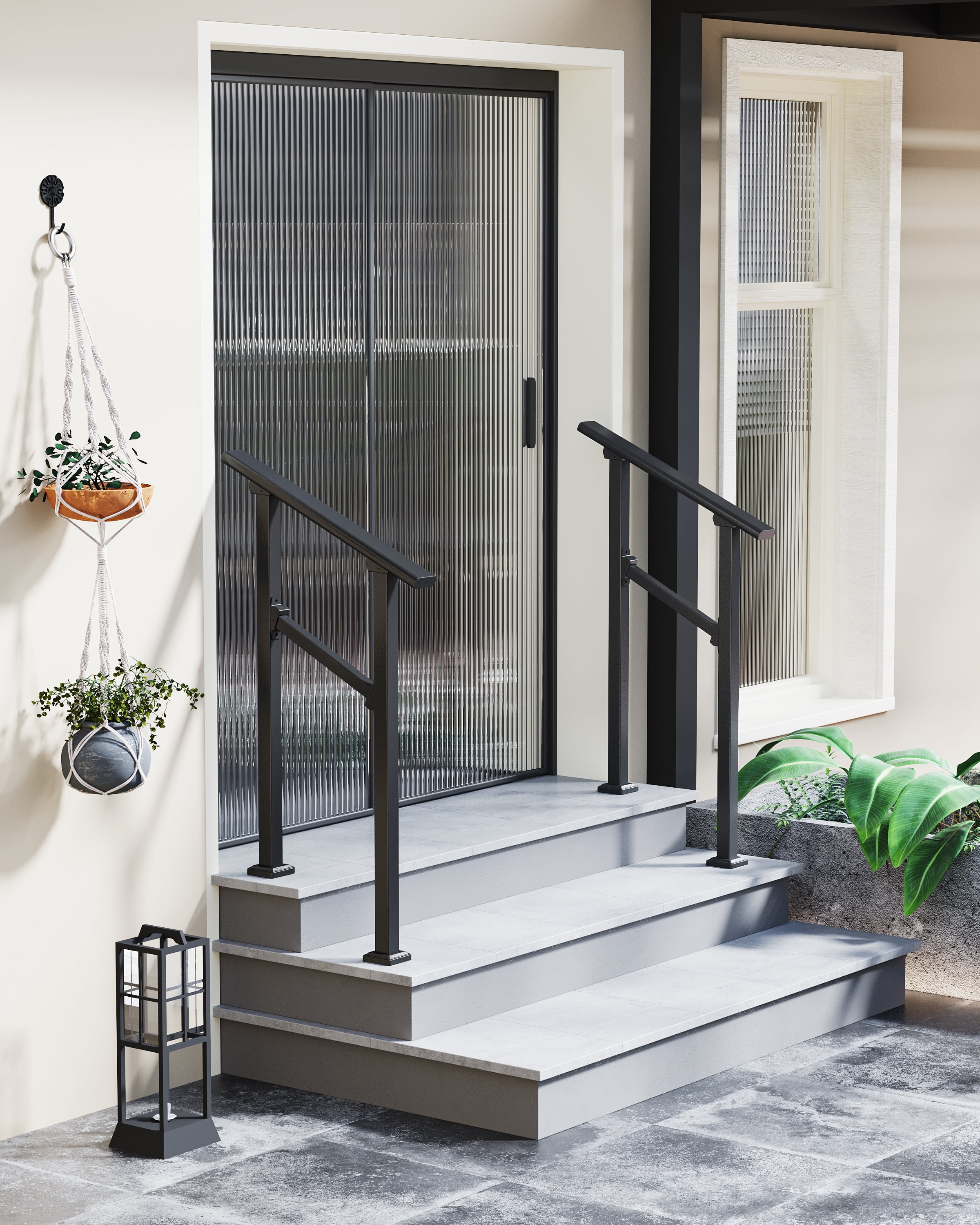 Danolapsi Outdoor Handrail Aluminium Alloy Outdoor Stair Railing With ...
