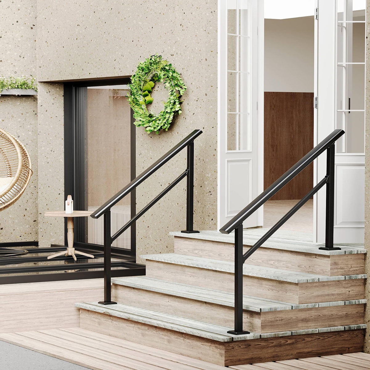 Danolapsi Outdoor Handrail Aluminium Alloy Outdoor Stair Railing With ...