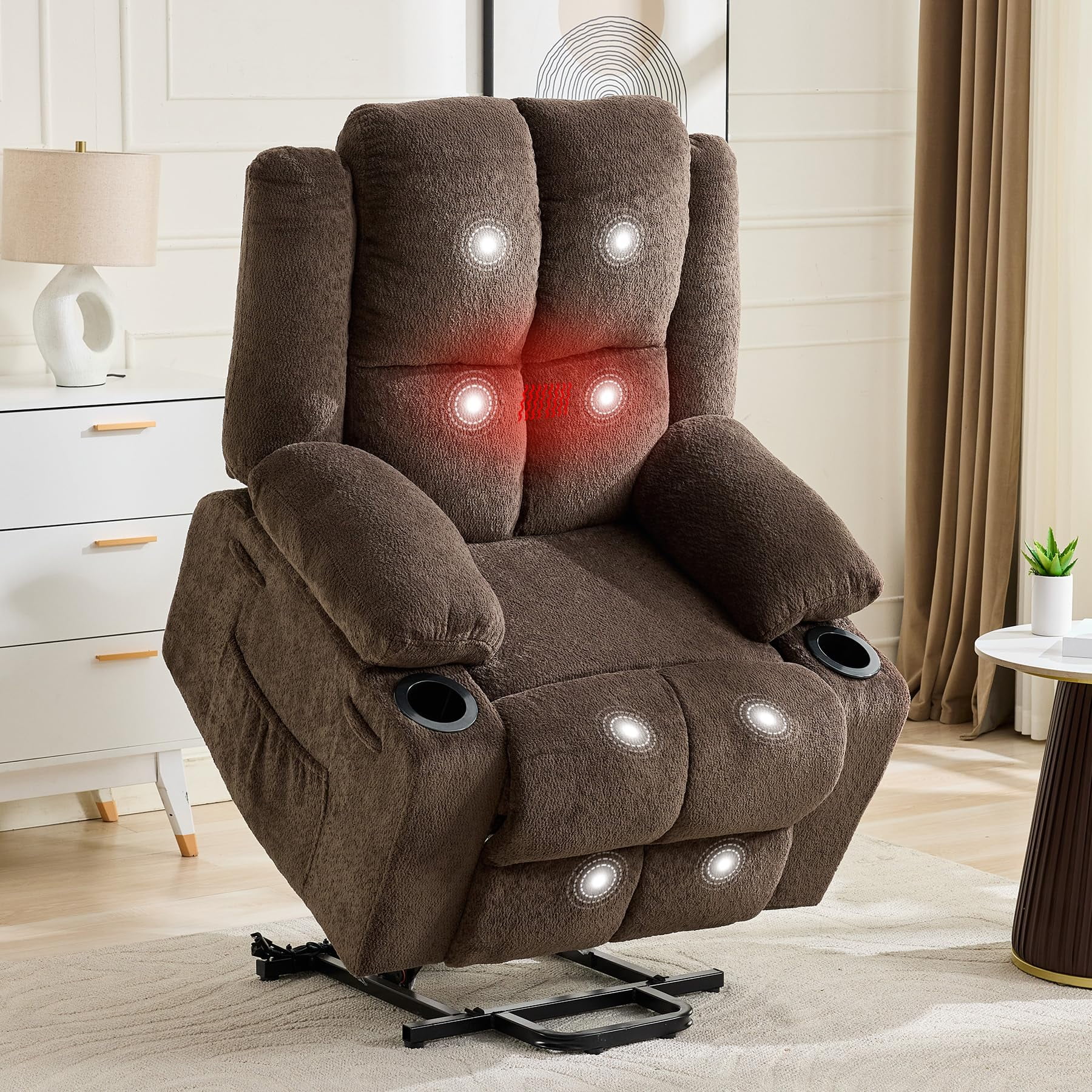 Danolapsi Oversized Power Lift Recliner Chair for Elderly with ...