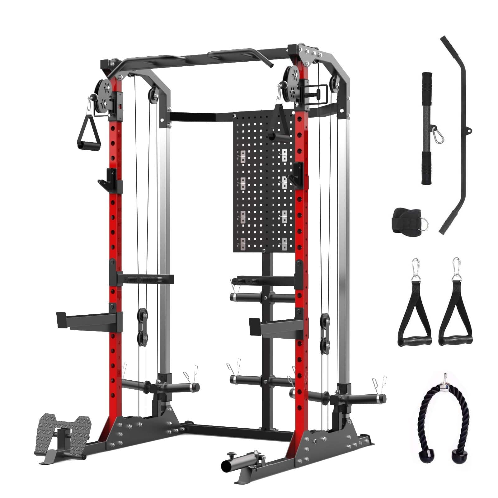 Danolapsi Power Cage, 2000Lbs Capacity Power Rack with Cable Crossover ...