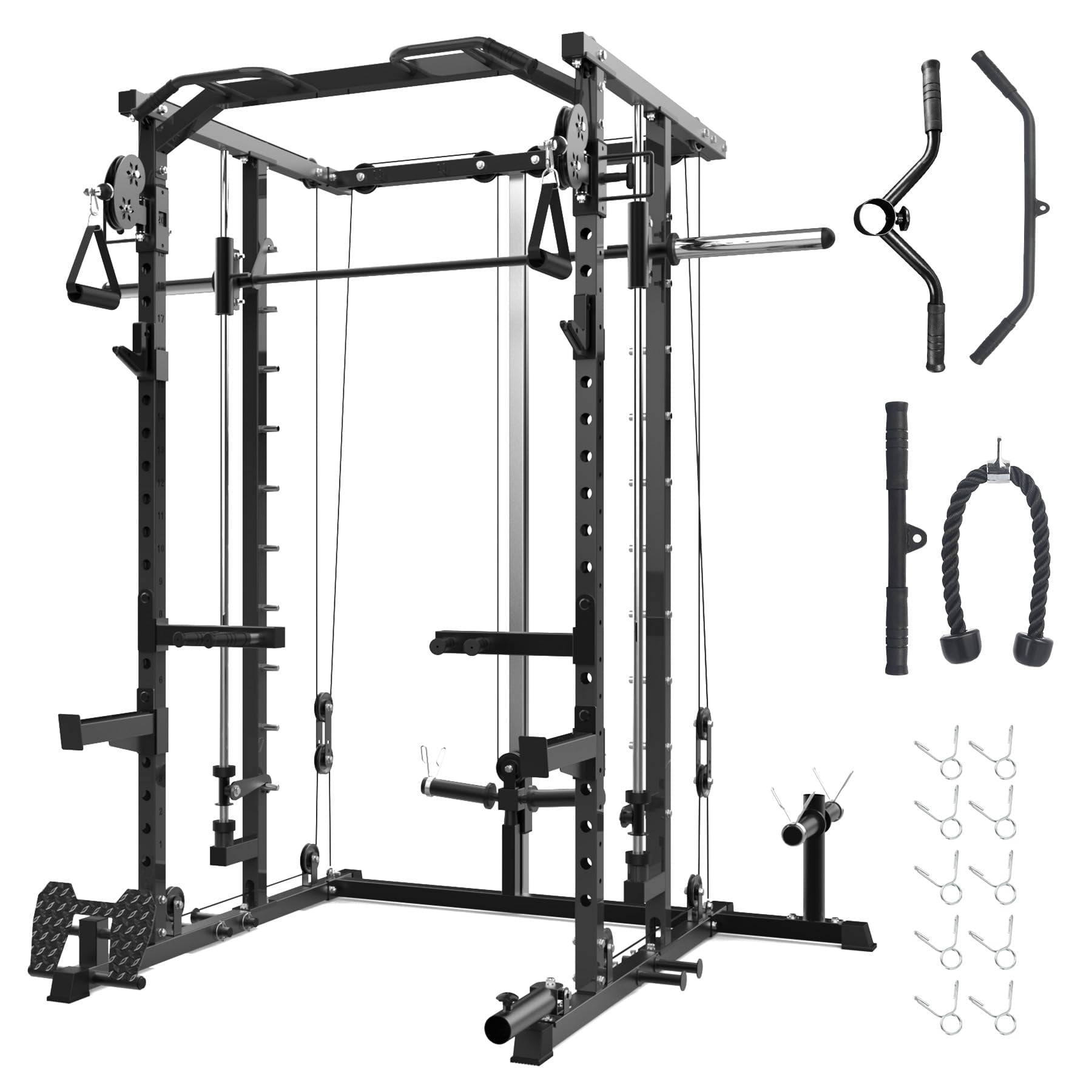 Danolapsi Power Cage,Smith Machine Squat Rack,Heavy Duty Power Rack for ...