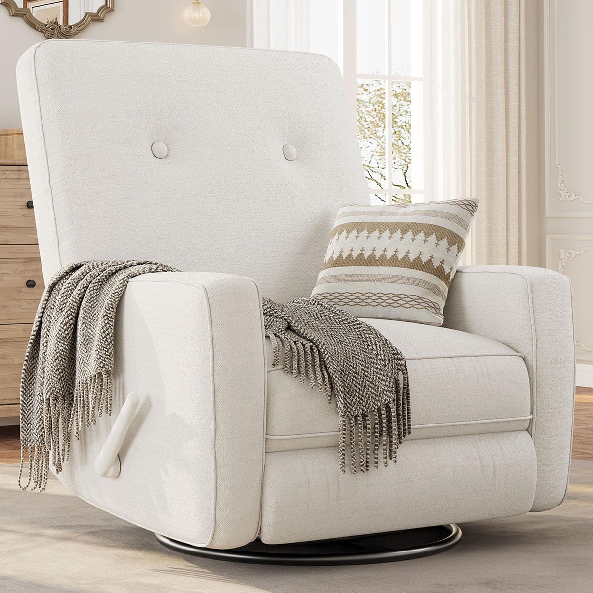 Danolapsi Recliner Chairs,Swivel Rocker Recline,Recliner Chair for ...