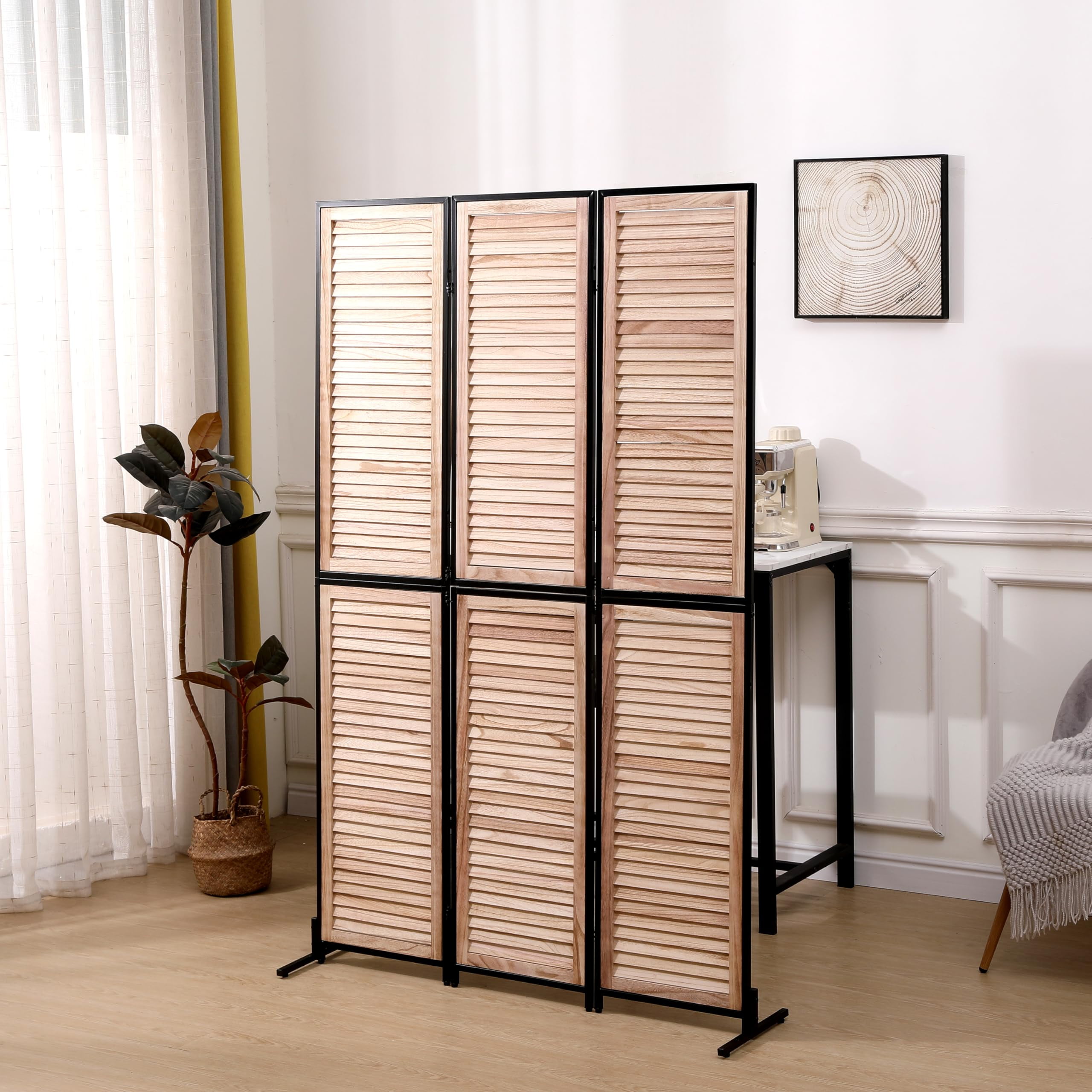 Danolapsi Room Divider Folding Privacy Screens, 3 Panel Room Divider ...