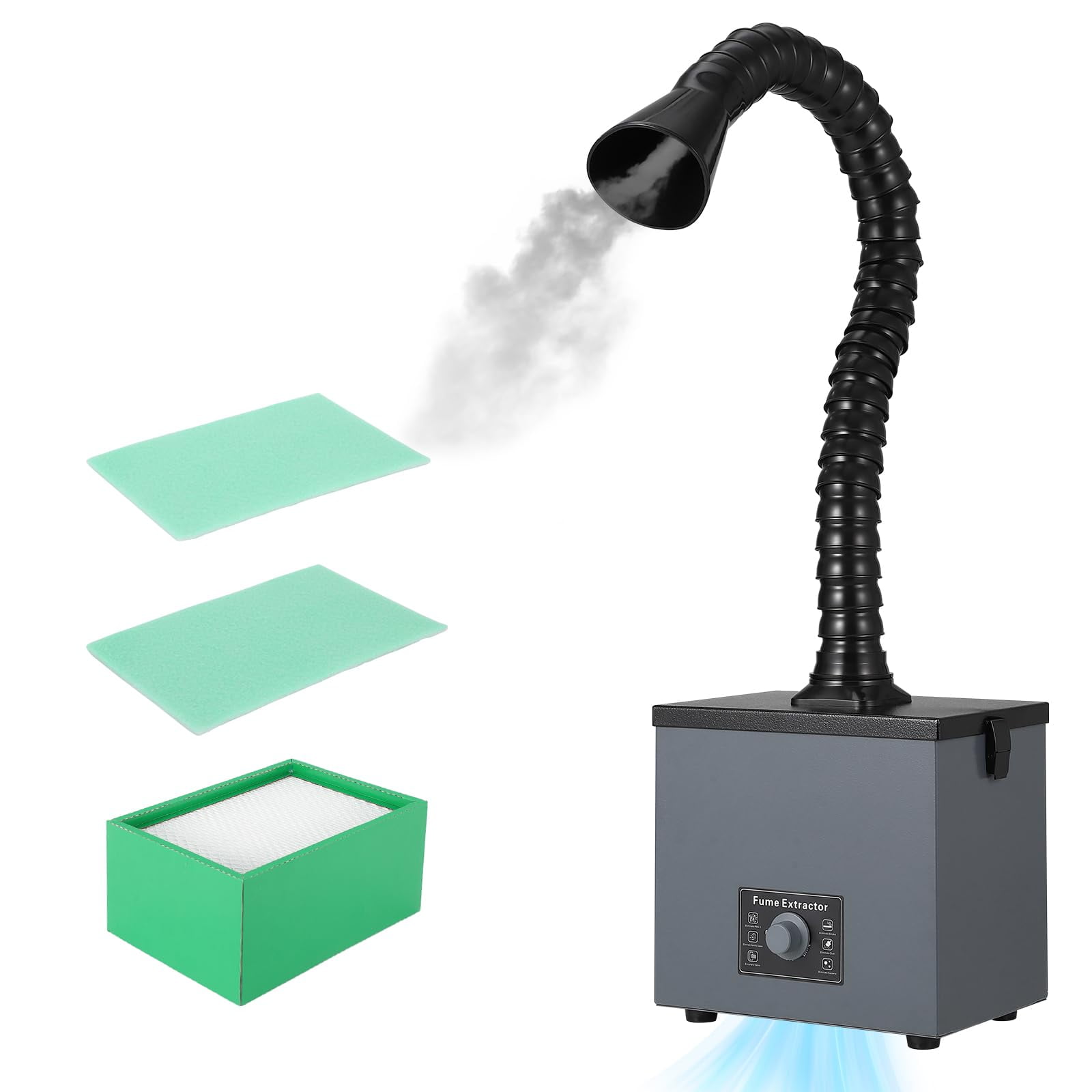 Danolapsi Solder Fume Extractor, 100W Soldering Smoke Extractor with 3 ...