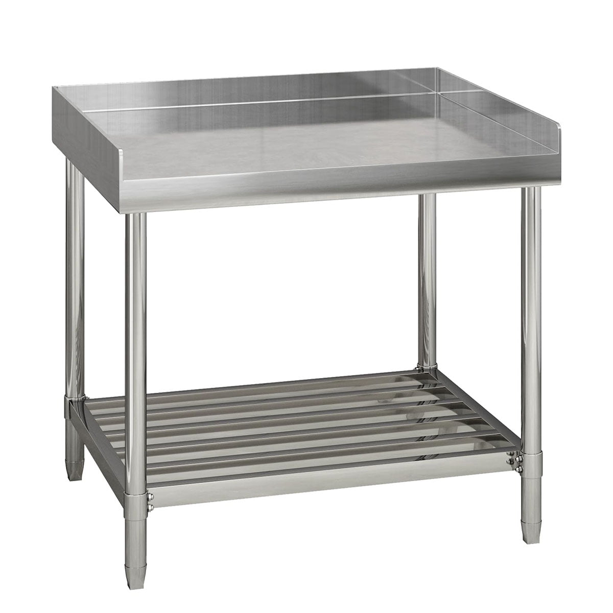 Danolapsi Stainless Steel Work Table with Backsplash for Prep & Work ...