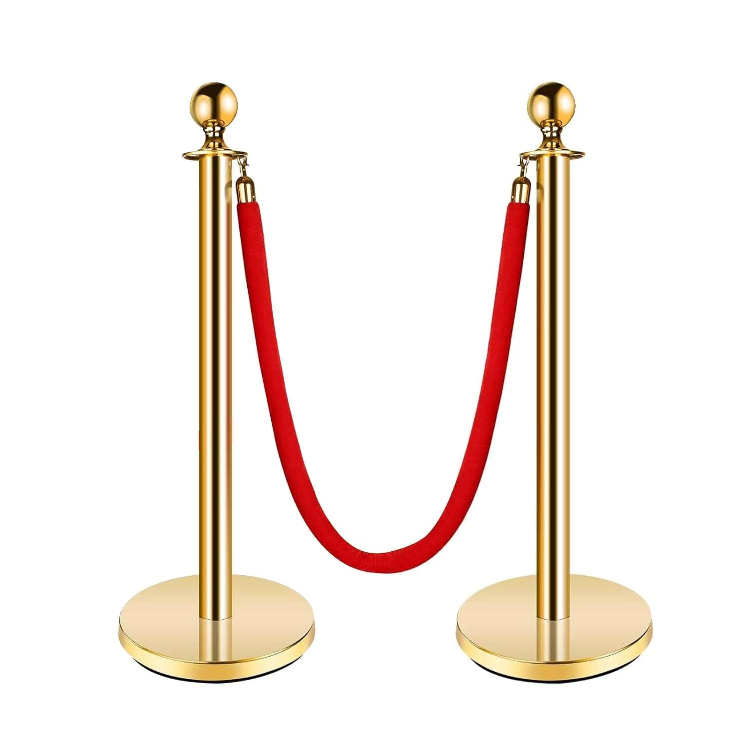 Danolapsi Stanchion Post with Velvet Rope,Crowd Control Barriers,VIP ...