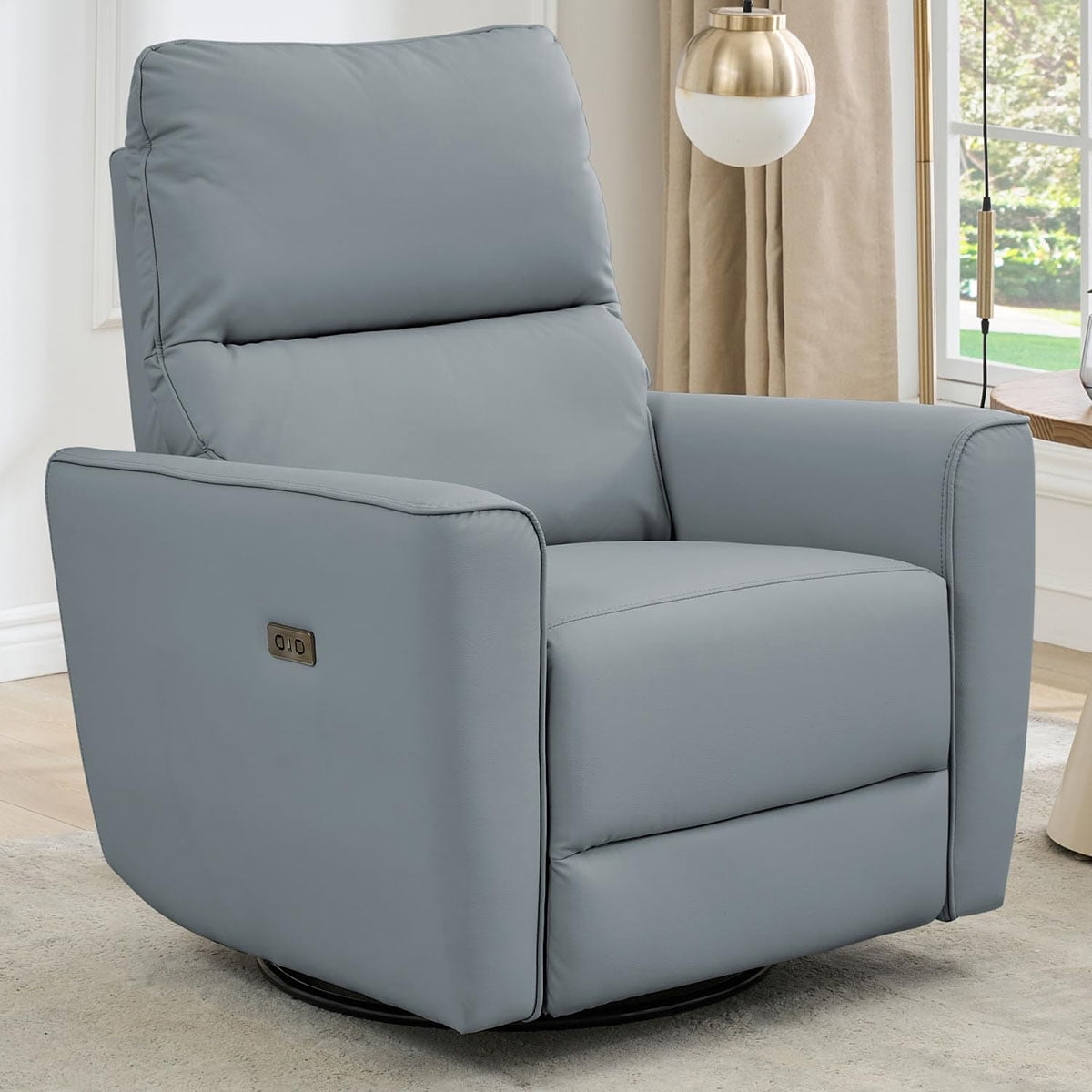 Danolapsi Swivel Rocking Nursery Chair Rocker Recliner Glider Deep Seat ...