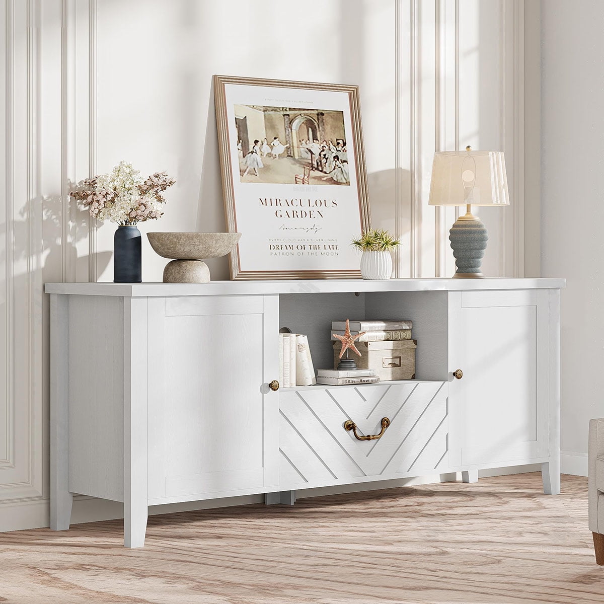 Danolapsi TV Stands for Living Room, Entertainment Center with Led ...