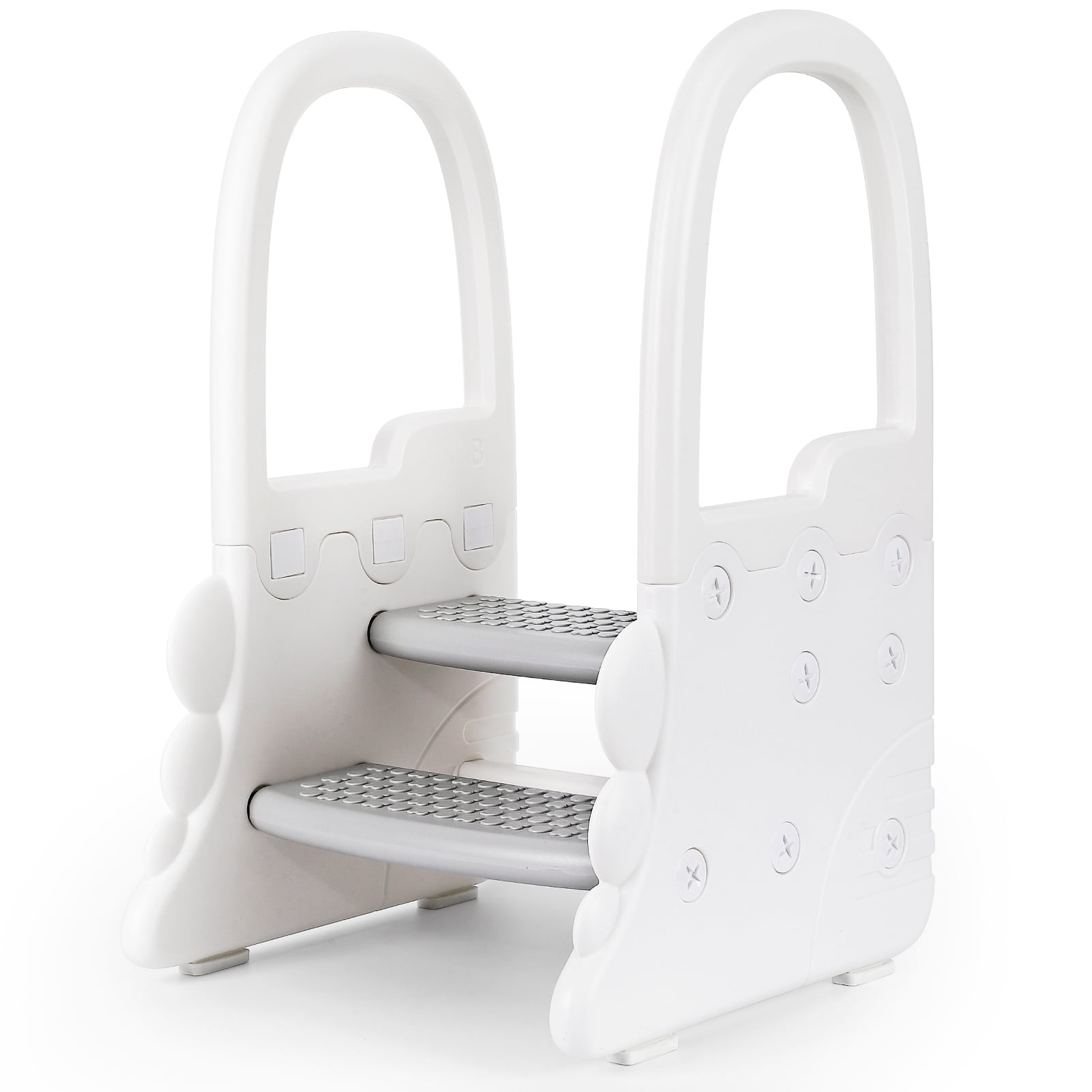 Danolapsi Toddler Step Stools for Bathroom Sink,Plastic 2 Step Stools ...