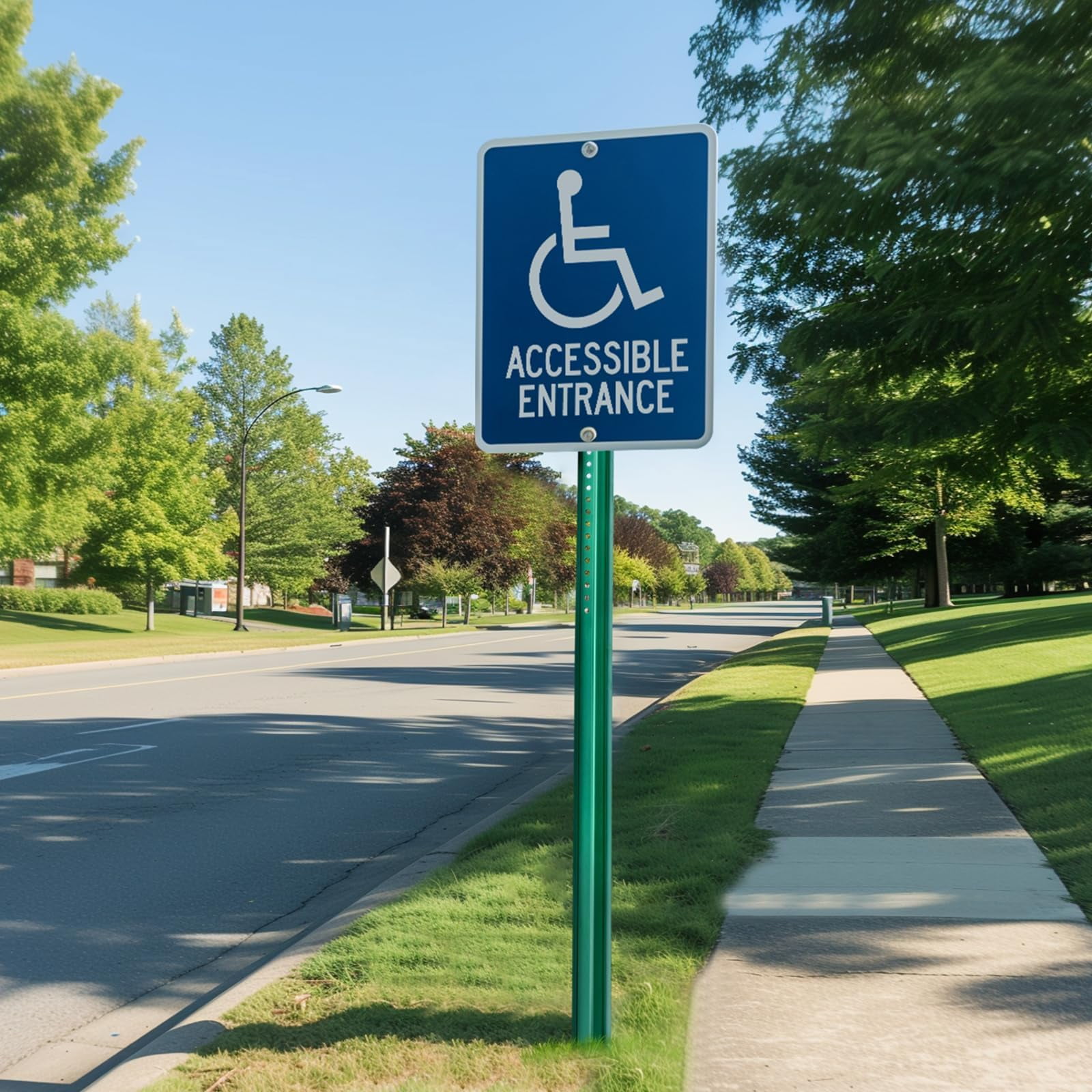 Danolapsi U-Channel Sign Post, 4-Pack, Steel Sign Post 7.8FT, Heavy Duty Steel Fence for Garden ...