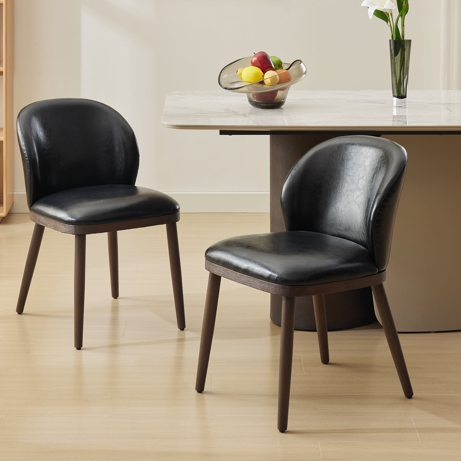 Danolapsi Upholstered Dining Chairs Set of 2, Mid-Century Modern ...