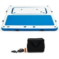 Danrelax Large 10'x8' Inflatable Dock & Water Island, 3mm EVA Mat, Pump ...