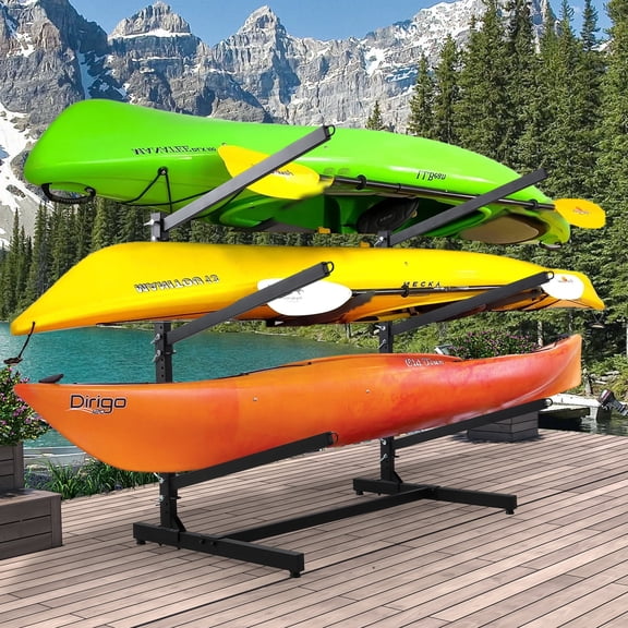 Outdoor Kayak Storage Racks and Stands for Indoor and Outdoor Use