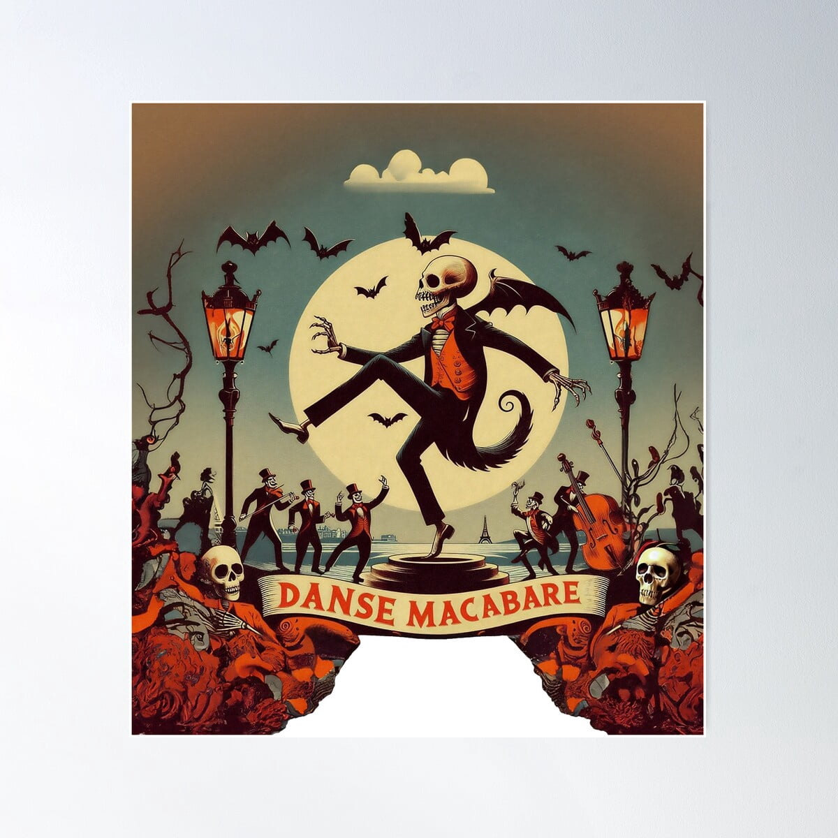 Danse Macabre - Dance Of Death Poster Wall Art, Modern Wall Decor For ...