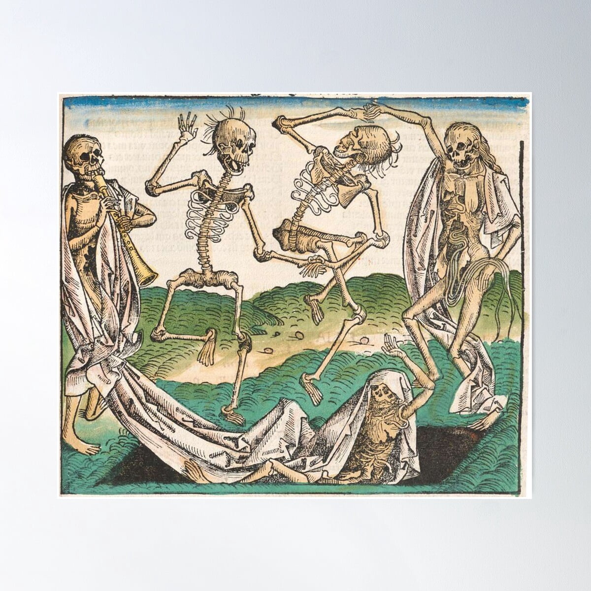 Danse Macabre Poster Wall Art, Modern Wall Decor For Living Room ...