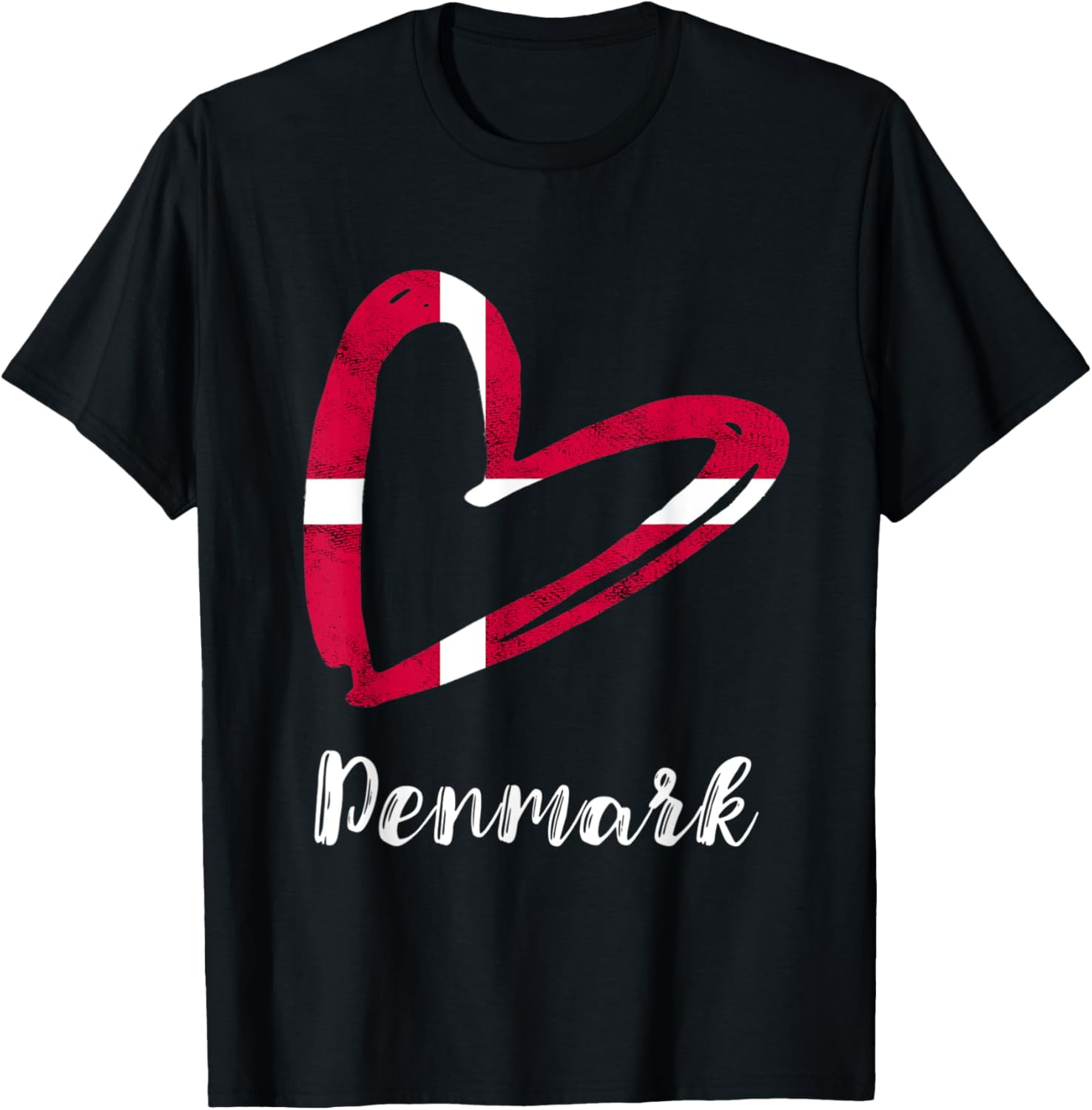 Dansk Denmark Flag Vintage Heart Denmark Danish Roots T-Shirt - Walmart.com