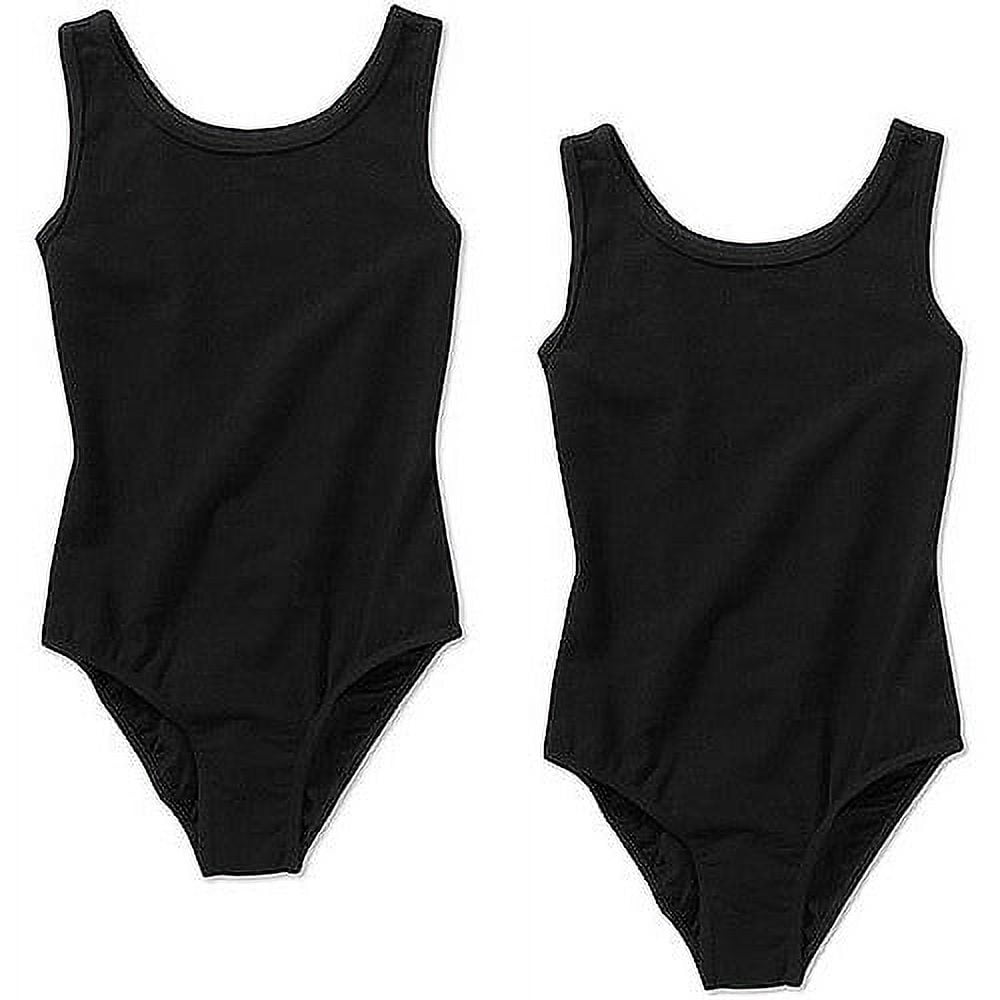 Danskin Now Girls Ballet & Dance Tank Leotards with Front Liner, 2-Pack ...