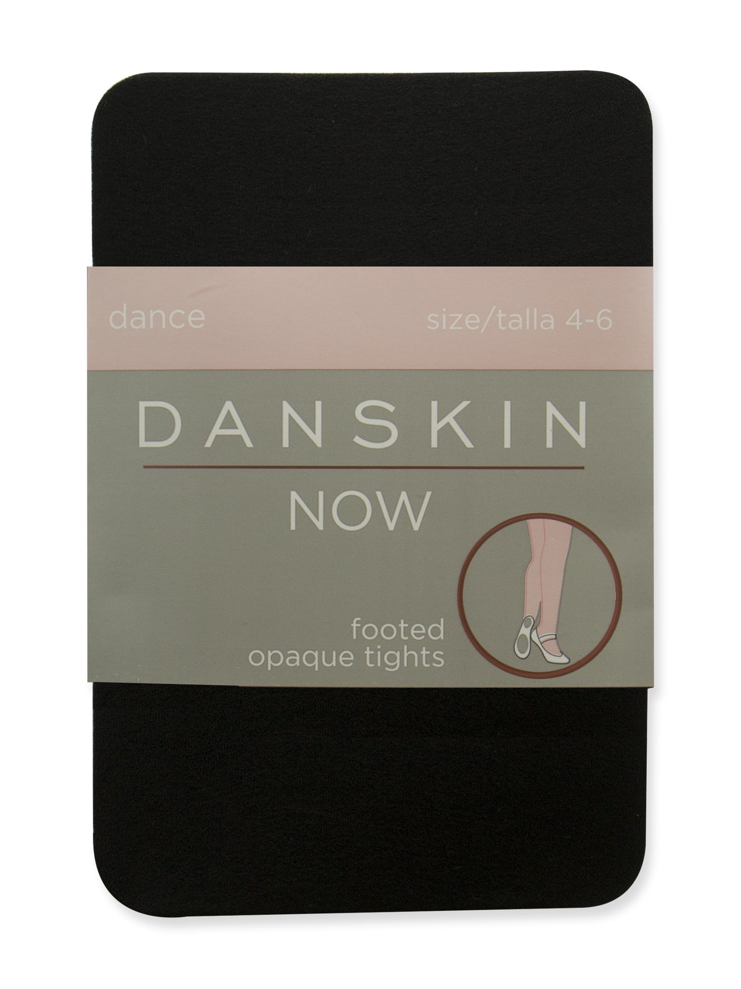 Danskin Now Opaque Footed Dance Tights, Sizes 4-16 - Walmart.com