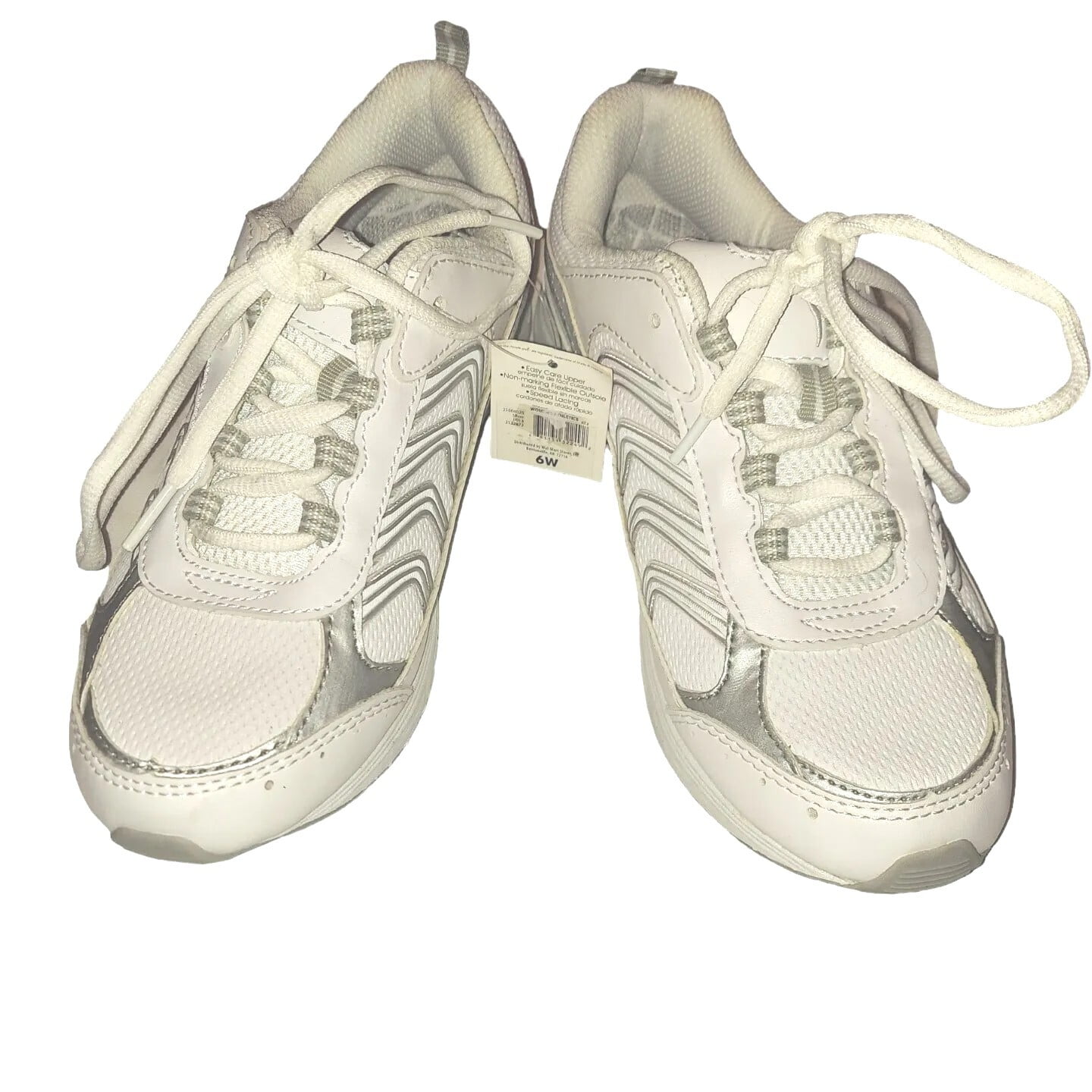 Danskin Now Women's Athletic Sneakers 6W White Walking Shoes - Walmart.com
