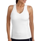 Danskin Now Women's Dri-More Racerback Tank with Shelf Bra for Active ...